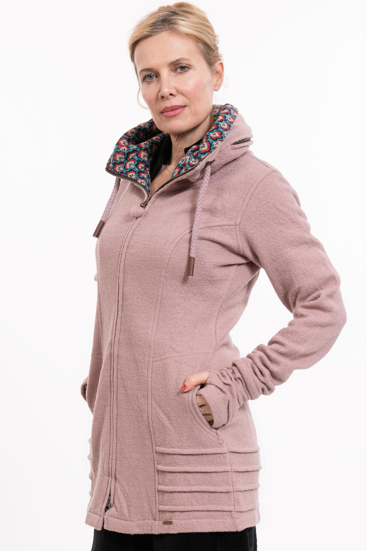 Merinomantel mit Kapuze | Manzana | Chapati Design